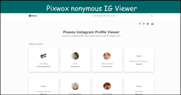 Pixwox Anonymous IG Viewer VS Glassgram Insta Profile Viewer
